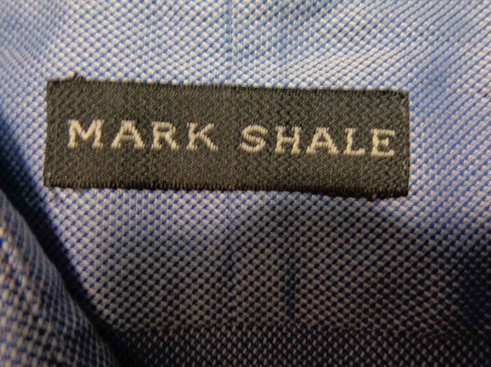 Mark Shale Royal Oxford 100% Cotton Blue Dress Shirt … - Gem