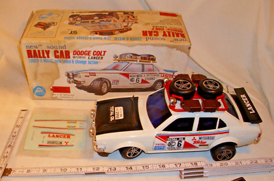 RALLY CAR DODGE COLT LANCER BATTERY TOY ALPS OF JAPAN BOXED | eBay