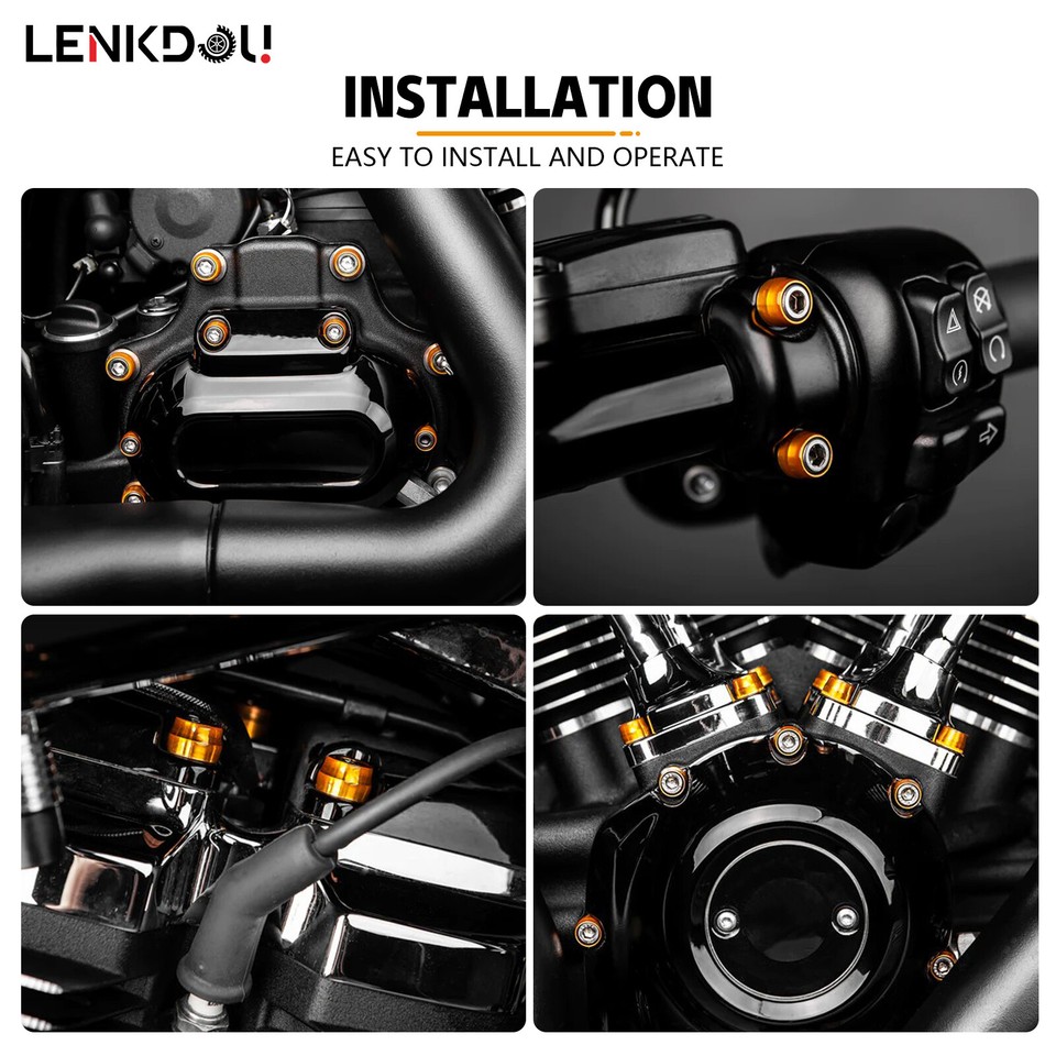 Chachos Topper Engine Bolt Cover Kit For Harley Twin Cam Touring ...