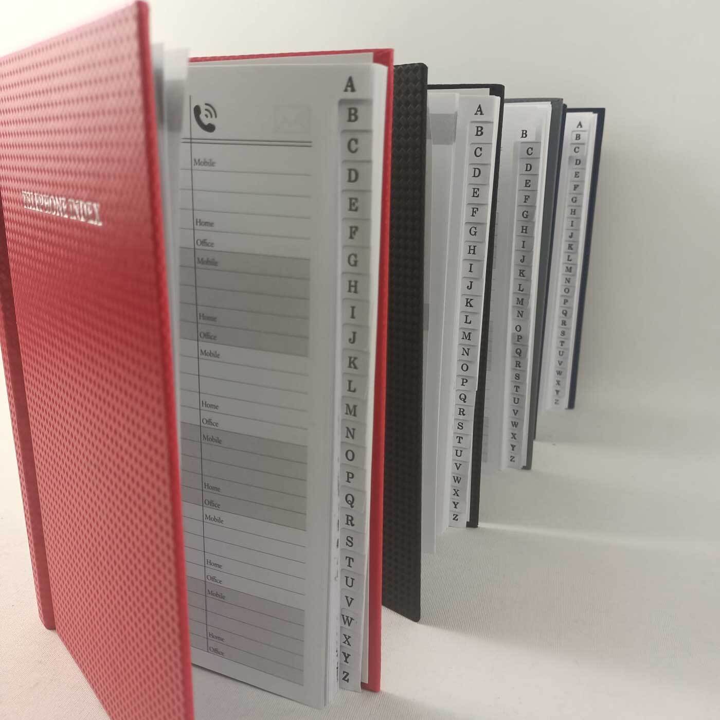 A5 Phone Address Book A-Z Notepad Hard Back Cover Office Telephone ...
