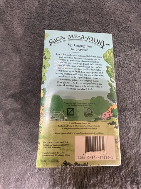 Sign-Me-A-Story (VHS, 1987) for sale online | eBay