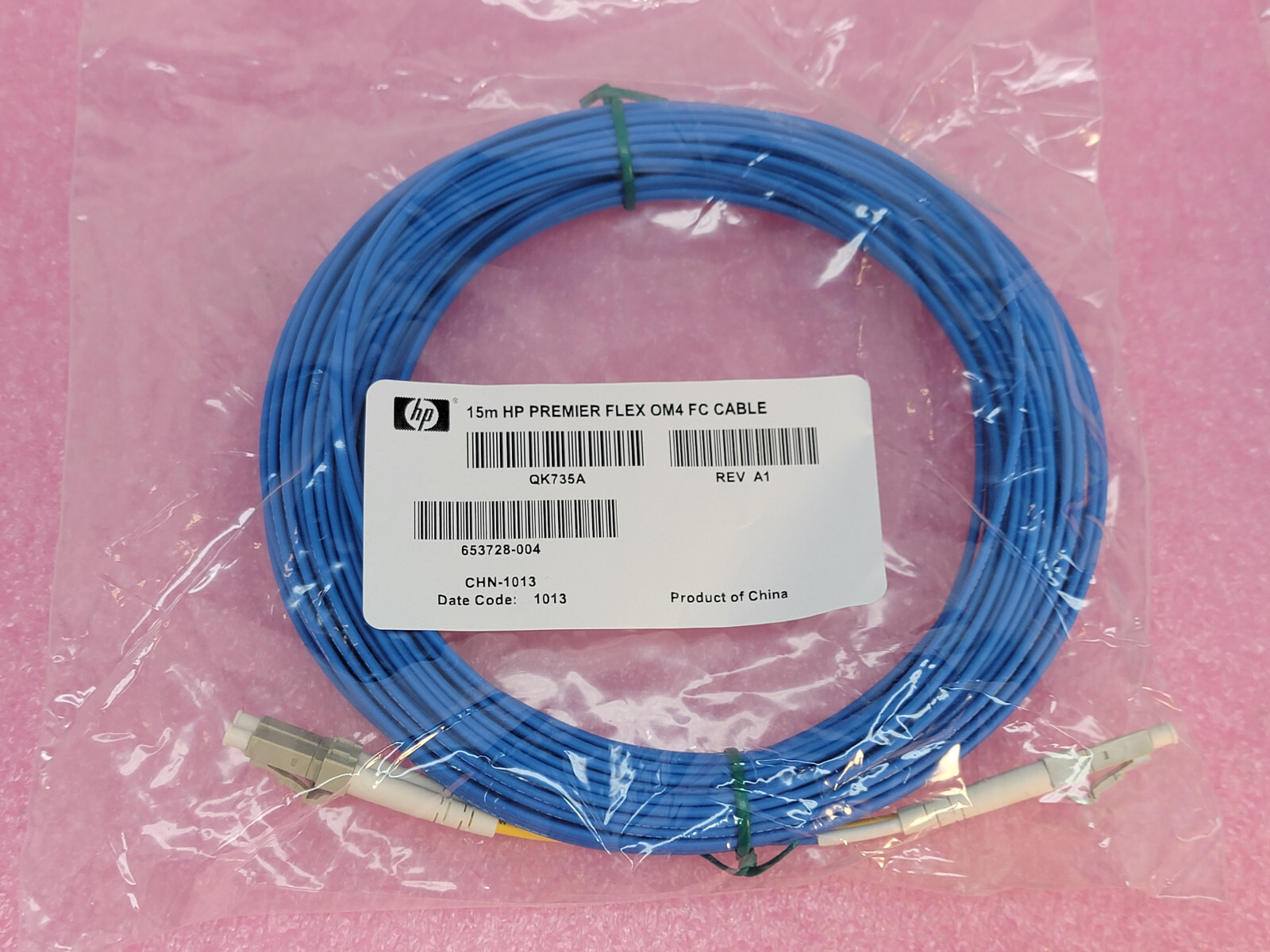 Lot of 10 NEW HP QK735A Premier Flex LC/LC Multi-mode OM4 2 Fiber 15m ...