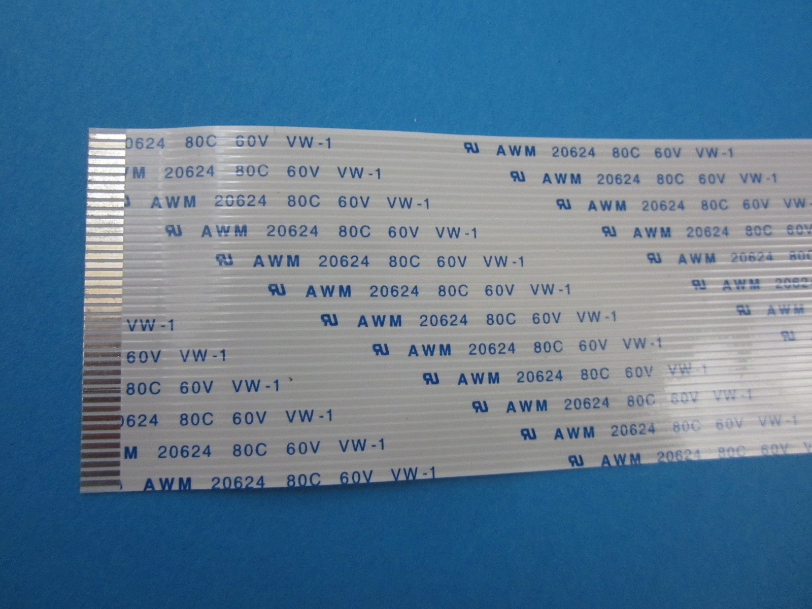 40 PIN 1mm Pitch AWM 20624 80C 60V VW-1 Flexkabel 250mm Typ B | eBay