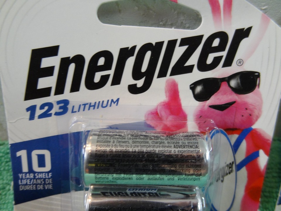 2-Packs Energizer Lithium 123 Batteries 4 Total 12-2033 + Free Shipping ...