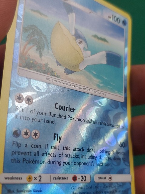 Pokémon TCG Pelipper Sun & Moon Base Set 38/149 Reverse Holo Uncommon ...