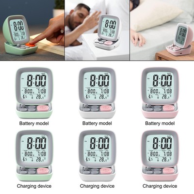 Creative Computer Digital Alarm Clock Lcd Display Beside Desktop Clocks ...