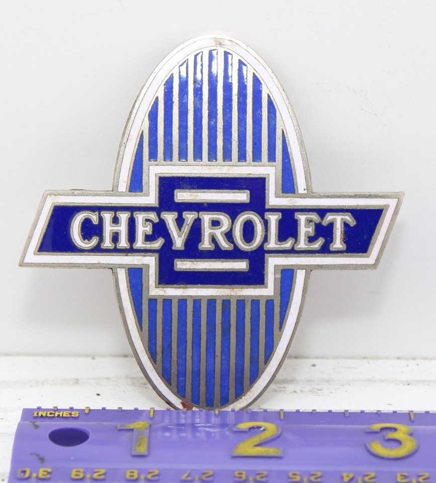 Vintage OEM Chevrolet Motor Car Radiator Emblem-1920's Original | eBay