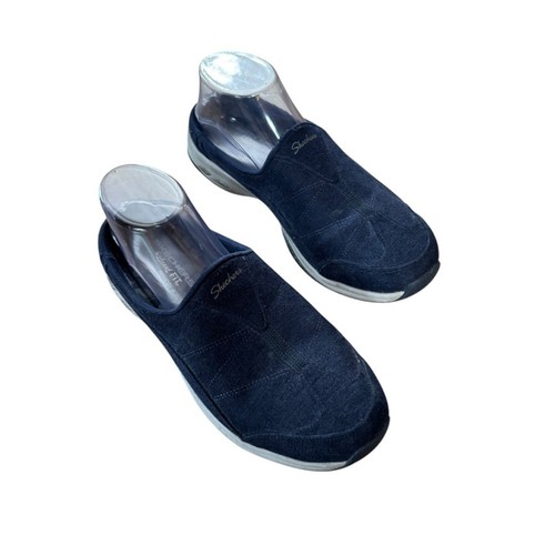 Women’s Skechers Size 8.5 Blue Slip On Commute Time Emergent Mules | eBay