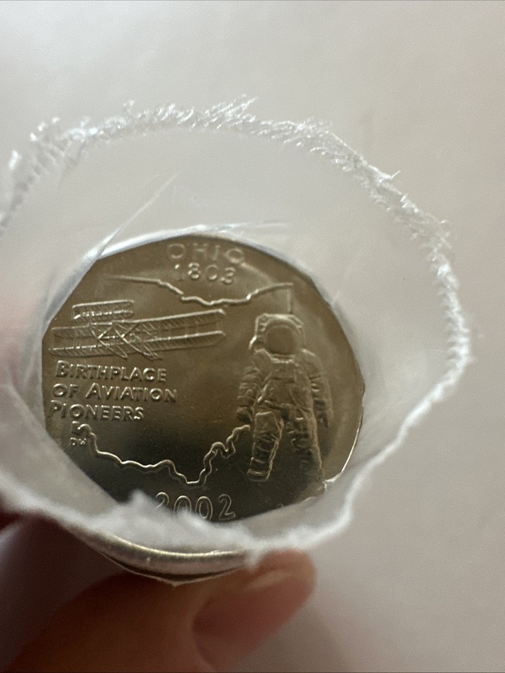 2002 P & D Ohio State quarter bank rolled uncirculated set | eBay