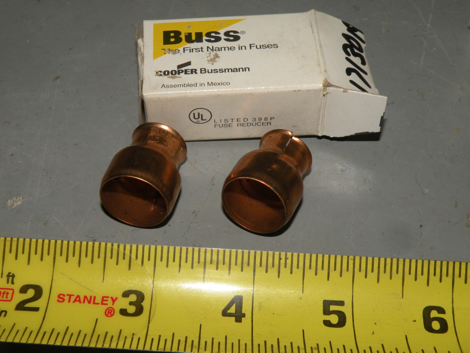 (3) BUSS 263 Fuse Reducers 30 Amp x 60 Amp 250 Volt Fits 60A Clip NIB ...