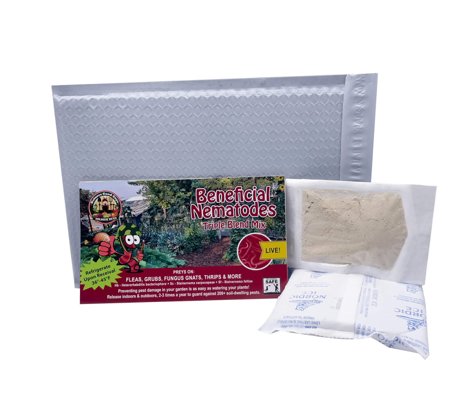 Beneficial Nematodes Triple Blend HB+SC+SF Targets 200+ Soil Pests | eBay