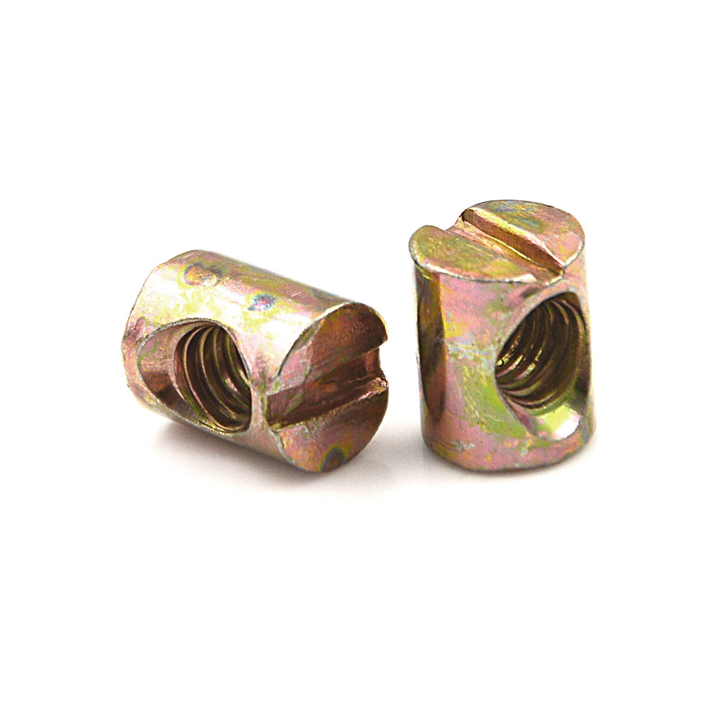 10pcs M5 Barrel Bolts Nut Cross Dowel Slotted Furniture Nut for Beds ...