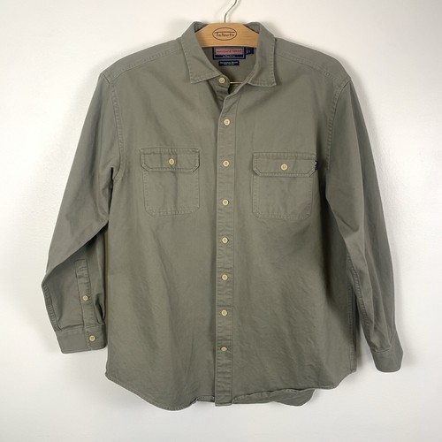Vineyard Vines Men's Deckhand Button Up Canvas Shirt Shacket Size Large ...