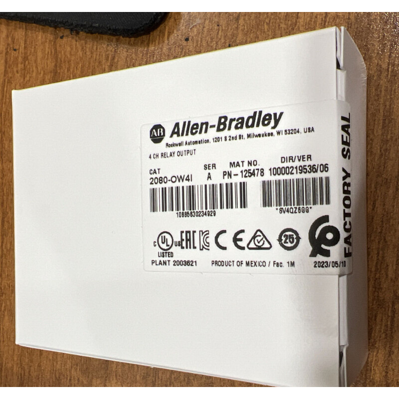 NEW Allen Bradley 2080-OW4I Micro800 Relay Output Factory Sealed 2080 ...