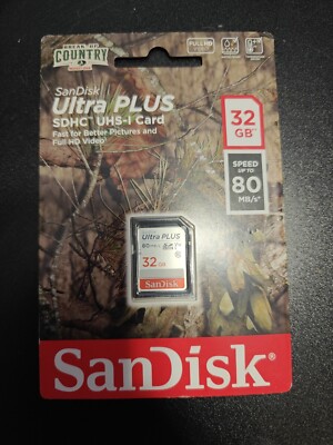SanDisk 32GB Mossy Oak Ultra Plus SD Card - C10 - SDSDUWC-032G-AWPWN | eBay