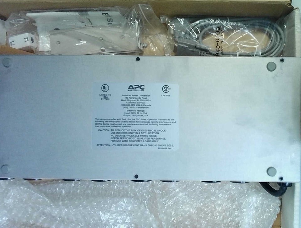 APC AP9210 Master Switch Network Power Controller with Rack Ears | eBay