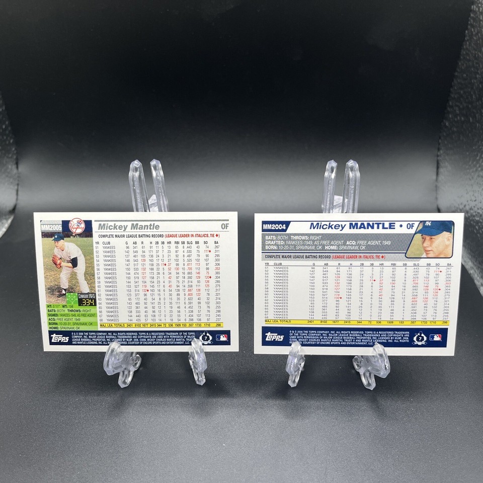 2006 Topps MICKEY MANTLE Collection Set of 10 - NEW YORK YANKEES ...