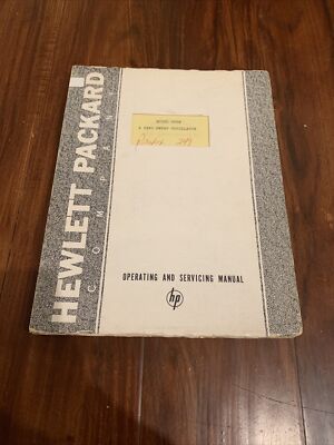 Manuals & Books - Oscillator Operating And Service Manual