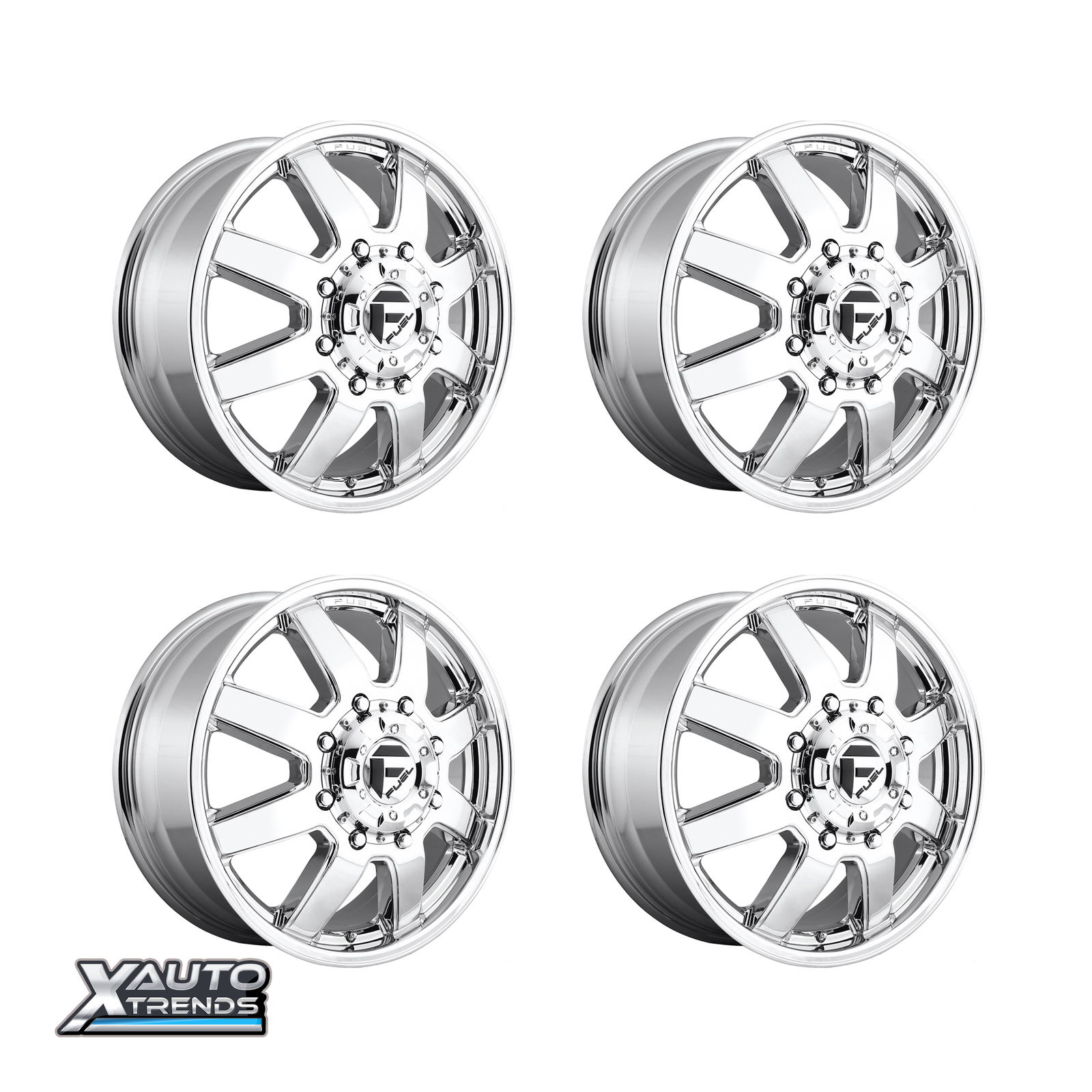 Fuel Off-Road D536 Maverick Chrome Plated 20X8.25 8X165.1 122mm (Set of ...