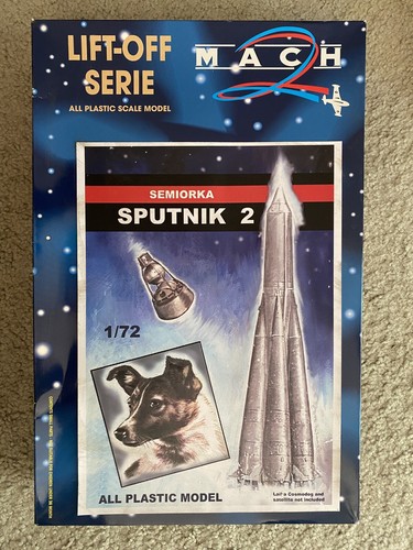 Semiorka Sputnik 2 Laika Cosmodog Mach 1/72 Russian Rocket Model Kit | eBay