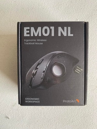ProtoArc EM01 NL Ergonomic Bluetooth Wireless Trackball Mouse ...