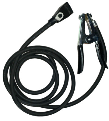Bernard 10Ft 1AWG Heavy Duty Welding Cable & 300 AMP Ground Clamp w ...
