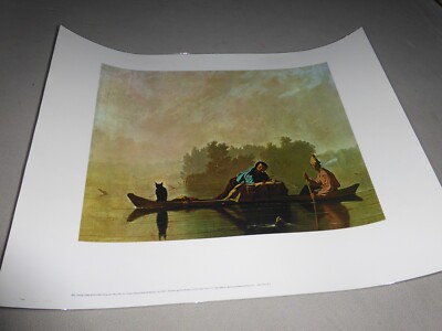 863 GEORGE CALEB BINGHAM FUR TRADERS ON THE MISSOURI ART PRINT 1845 ...