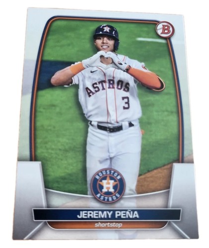 2023 Bowman 77 Jeremy Peña Pena Houston Astros Mlb Baseball Card J9