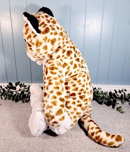 Animaland Plush Stuffed Leopard Animal by Nanco Pink Paws Soft | eBay