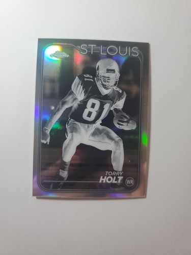 2024 Topps Chrome Football Torry Holt Negative Refractor #102 St Louis ...