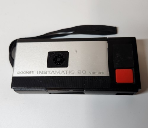 Vintage Kodak Pocket Instamatic 20 Camera Uses 110 Film Tested w/o Film ...