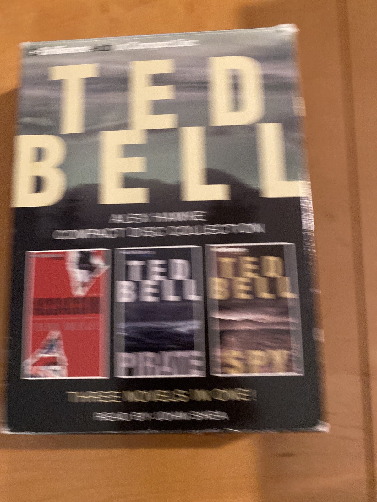 3 Ted Bell Audiobook Novels CDs Alex Hawke Assassin Pirate Spy 2005 ...