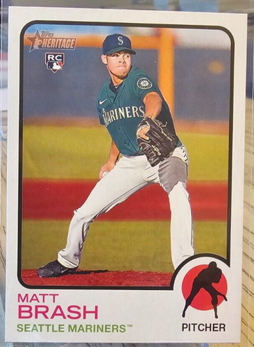 2022 Topps Heritage Matt Brash RC #547 Seattle Mariners | eBay