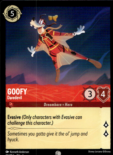 Goofy Daredevil Disney Lorcana The First Chapter 111/204 Common | eBay