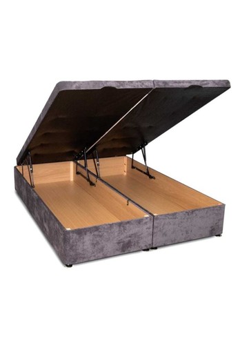 Ottoman Storage Bed Plush Velvet Upholstered Anna Bed Frame Double & King Size | eBay