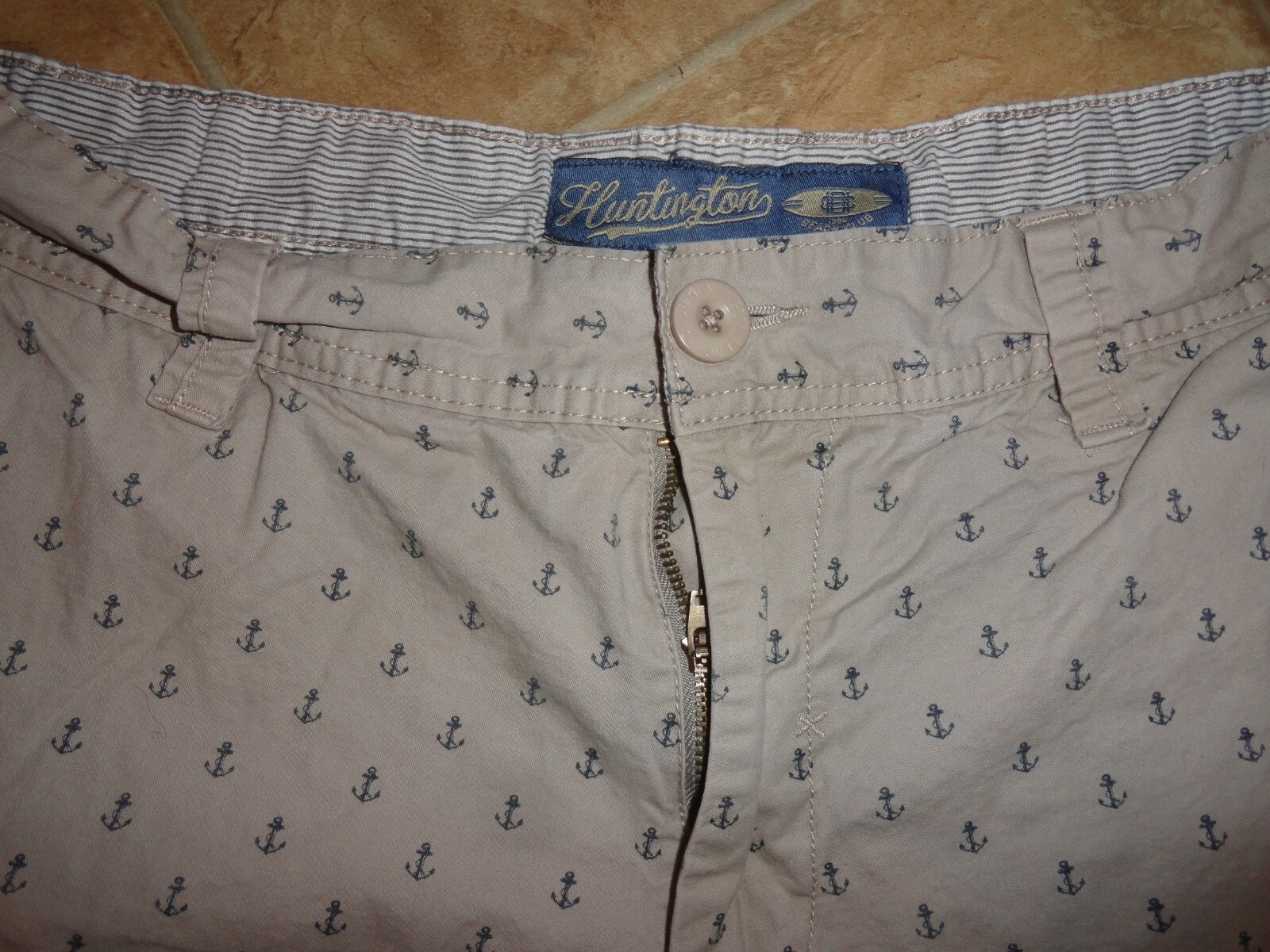 Men's Huntington Beach Club Anchor Shorts Size 34 - Gem