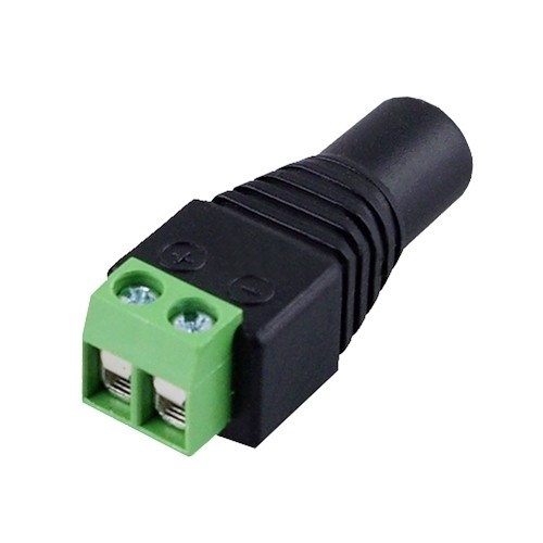 5pcs CCTV Female DC Power Adapter Plug to Terminal Block Coax Cable ...