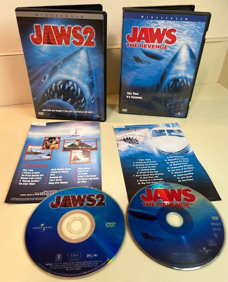 Jaws 2 & Jaws The Revenge DVD, Roy Schneider, Michael Caine, Special ...