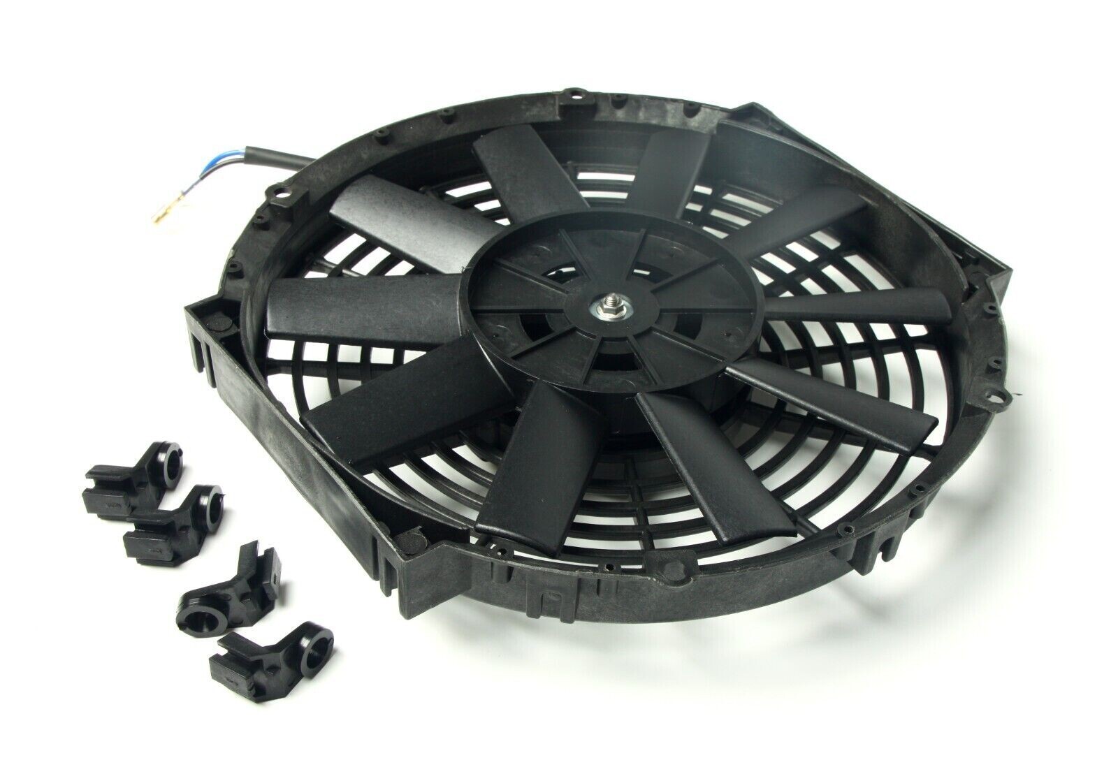 UNIVERSAL ELECTRIC RADIATOR SLIM COOLING FAN 12" PULL/PUSH ENGINE BAY ...