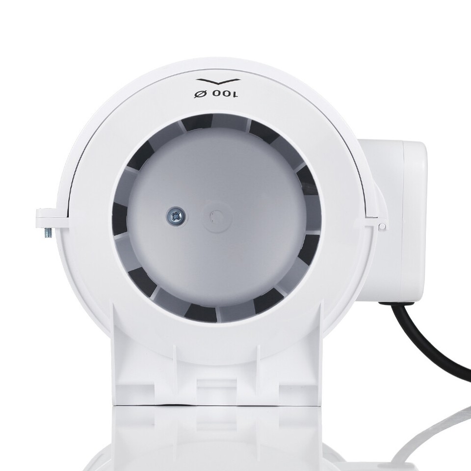 4'' Inline Duct Fan Mixed Flow Ventilation Blower Extractor Exhaust Fan ...