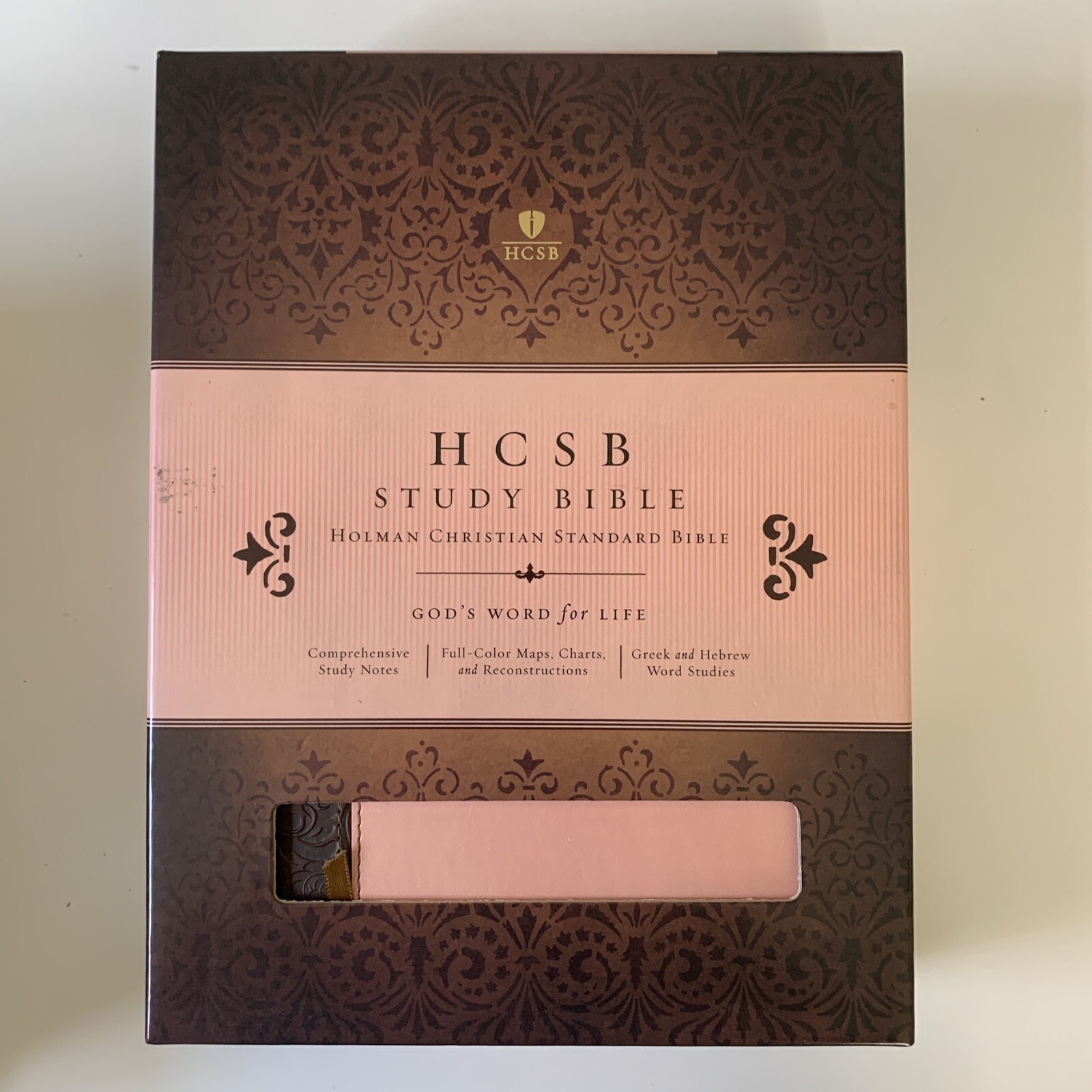 HCSB Study Bible: Holman Christian Standard Bible, Brown & Blush ...