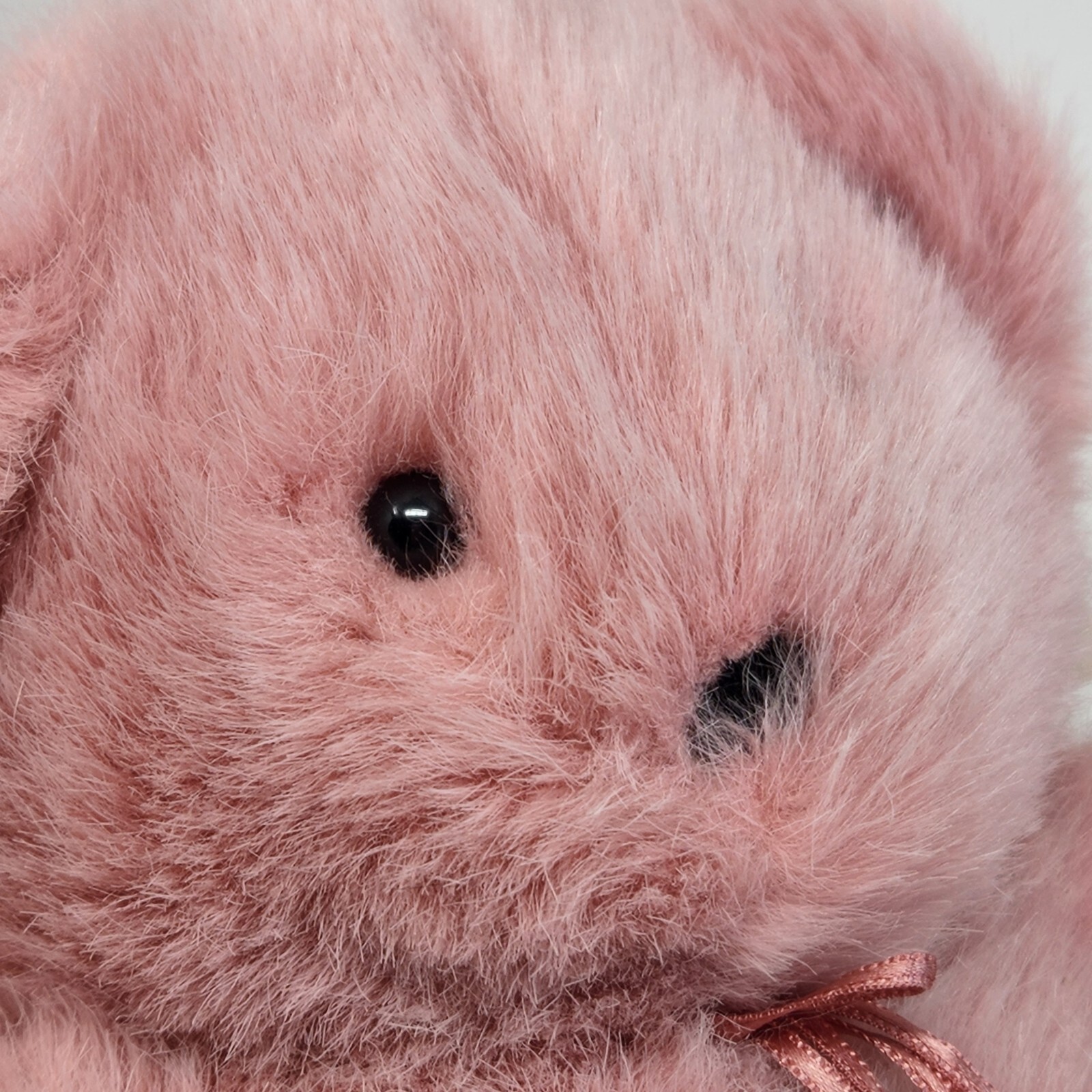 12" VINTAGE DAKIN 1990 HEART GEM PINK TEDDY BEAR STUFFED ANIMAL PLUSH ...