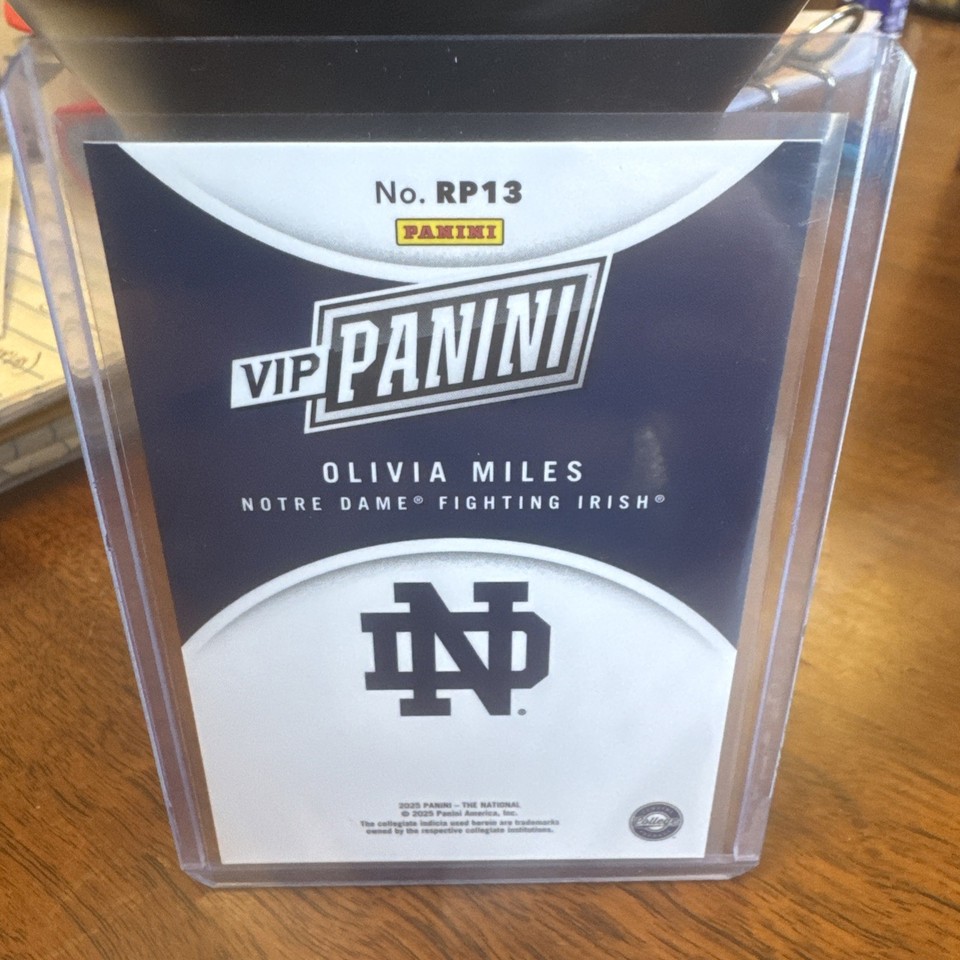 Olivia Miles 2025 National VIP Gold Packs No. RP13 Rated Prospect ...