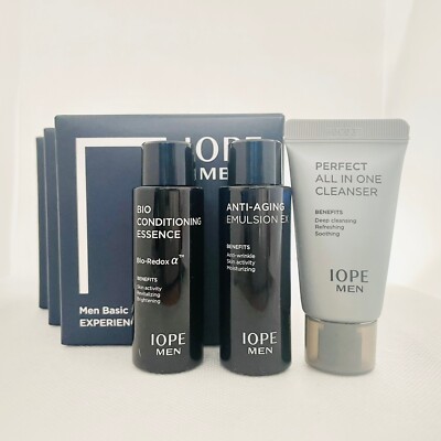IOPE MEN Bio Essence Anti-Aging Emulsion Kit (3ea) | eBay