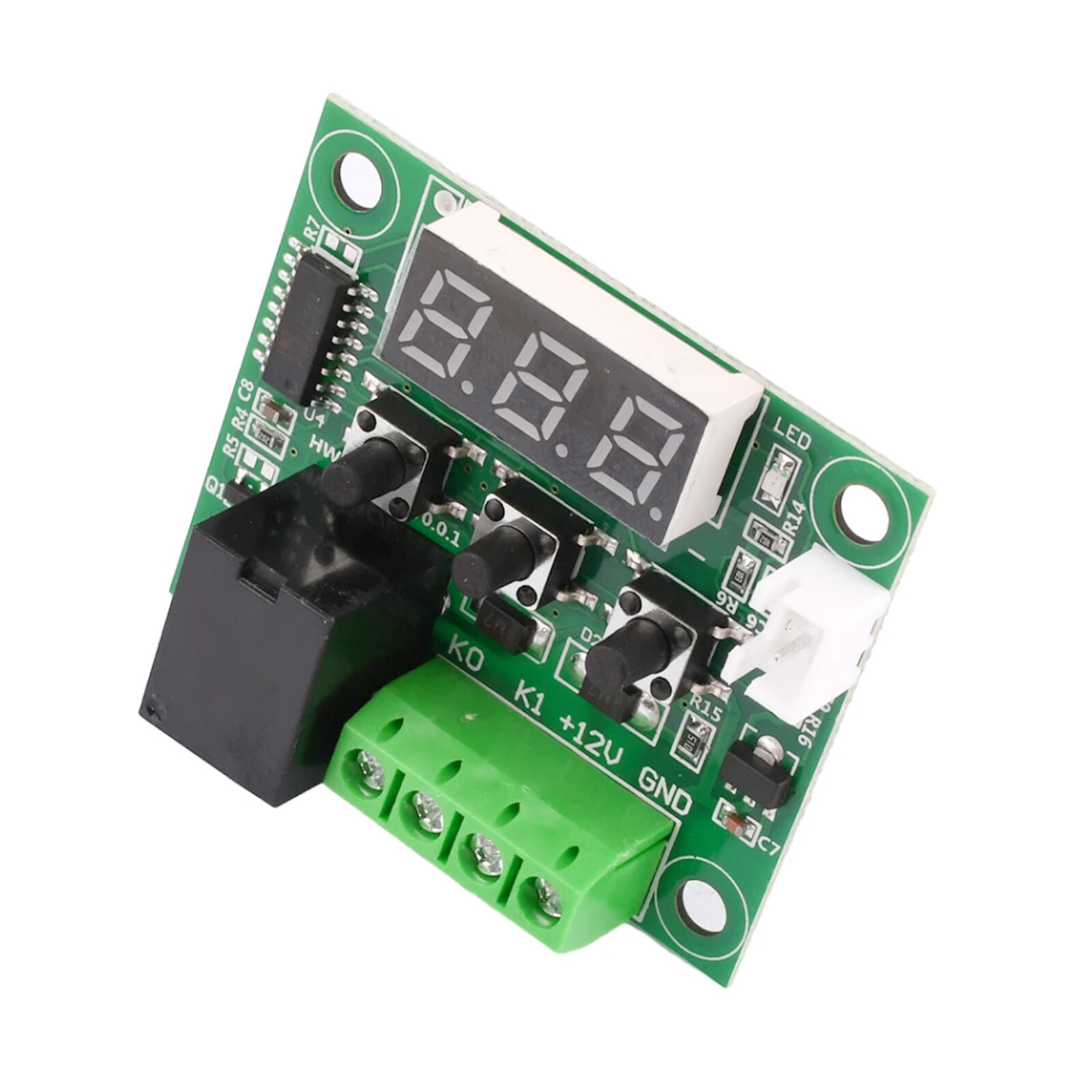 12V Digital Thermostat Temperature Controller Sensor Relay Switch -50 ...