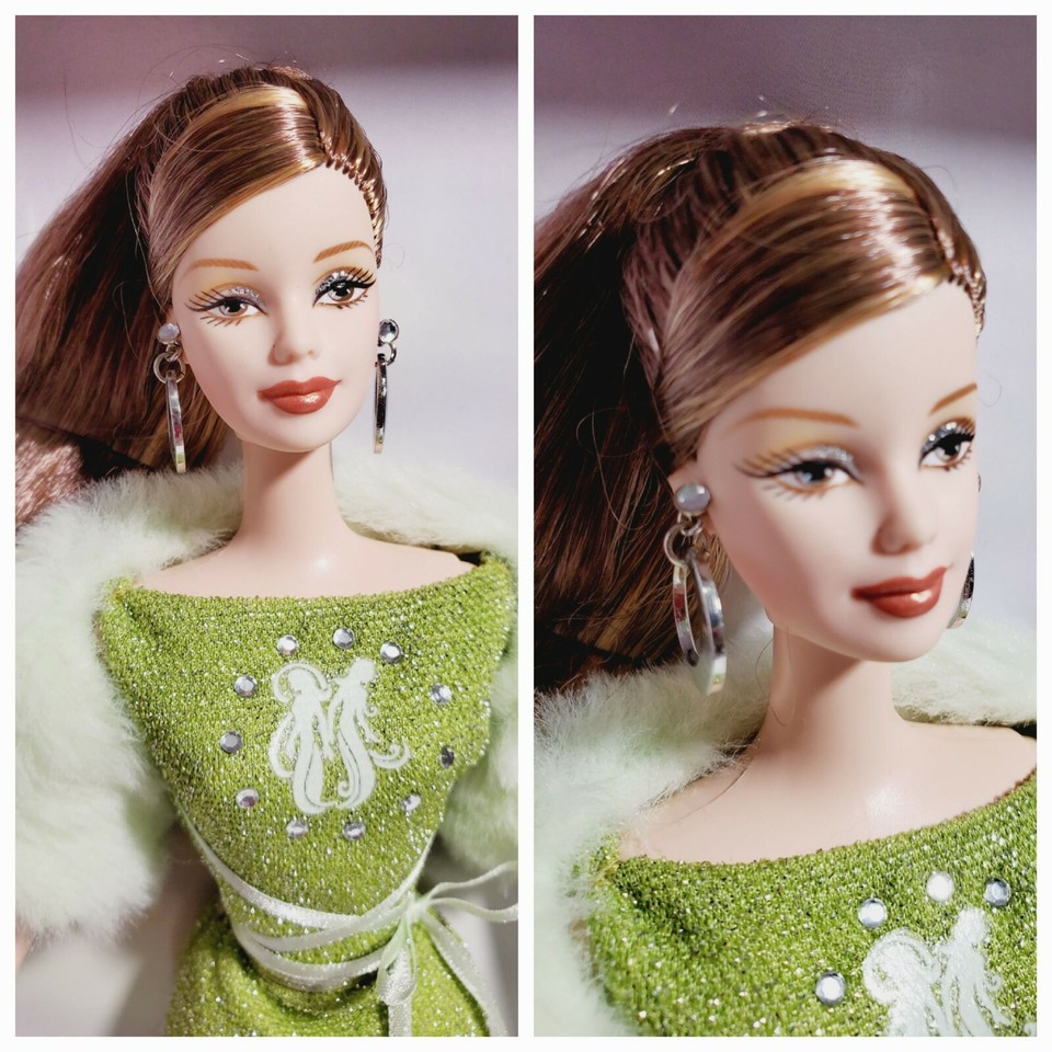 NEW 2004 BARBIE COLLECTOR GEMINI ZODIAC COLLECTION PINK LABEL DOLL ...