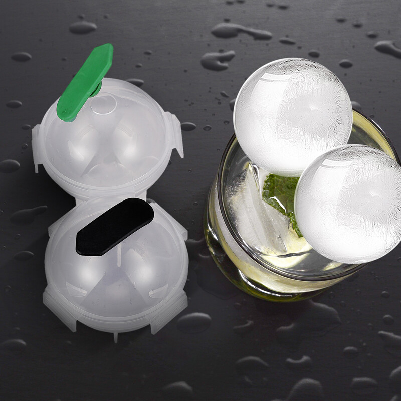 4Pcs 2Inch ICE Balls Maker Round Sphere Tray Mold Cube Whiskey Ball ...