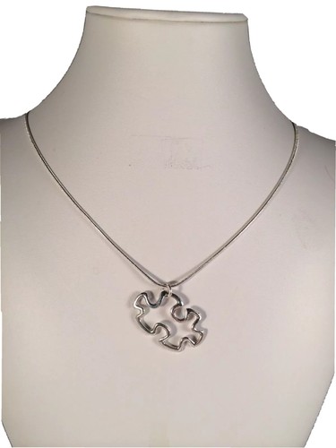 Puzzle Piece Necklace, Pendant Chain, Women's Gift, Autism Awareness ...