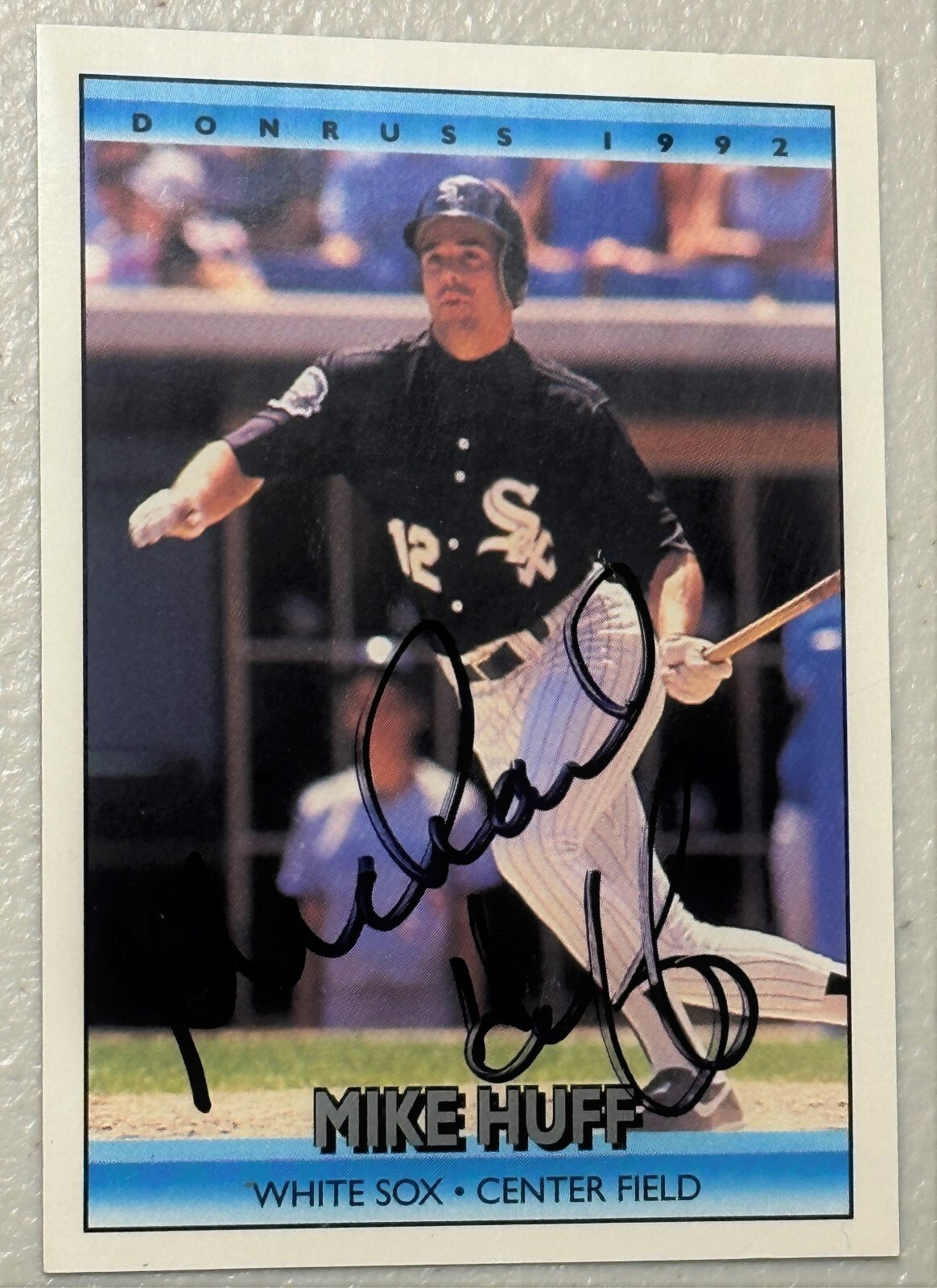 Mike Huff -Autographed -1992 Donruss #579 -Chicago White Sox | eBay