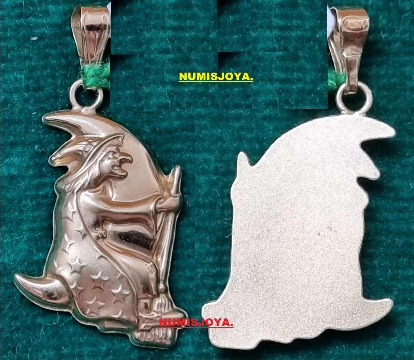 NICE 18K GOLD WITCH PENDANT. Weight 1.10 gr. Size 18 x 15 mm. | eBay